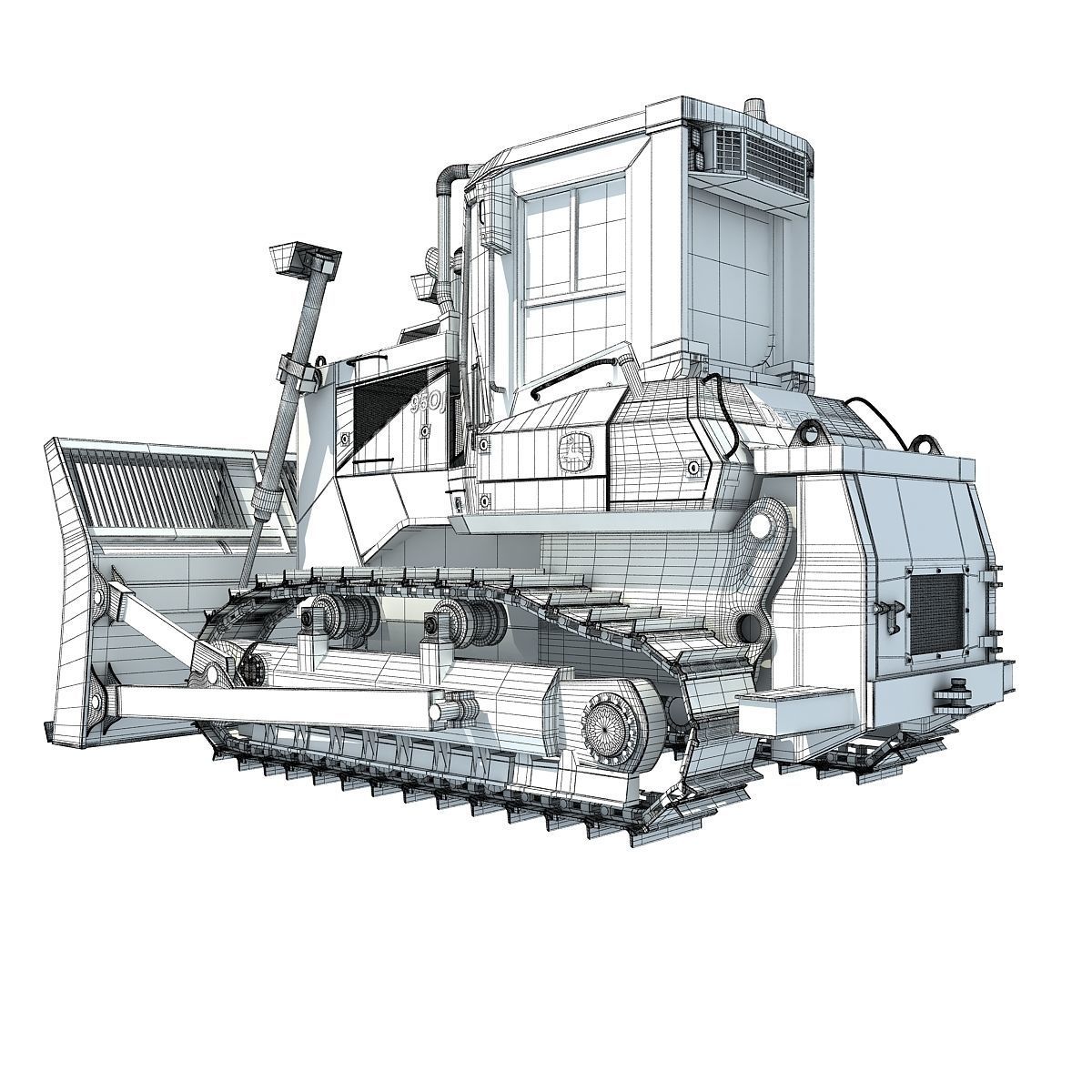 Yellow John Deere Waste Handler 3D model | CGTrader