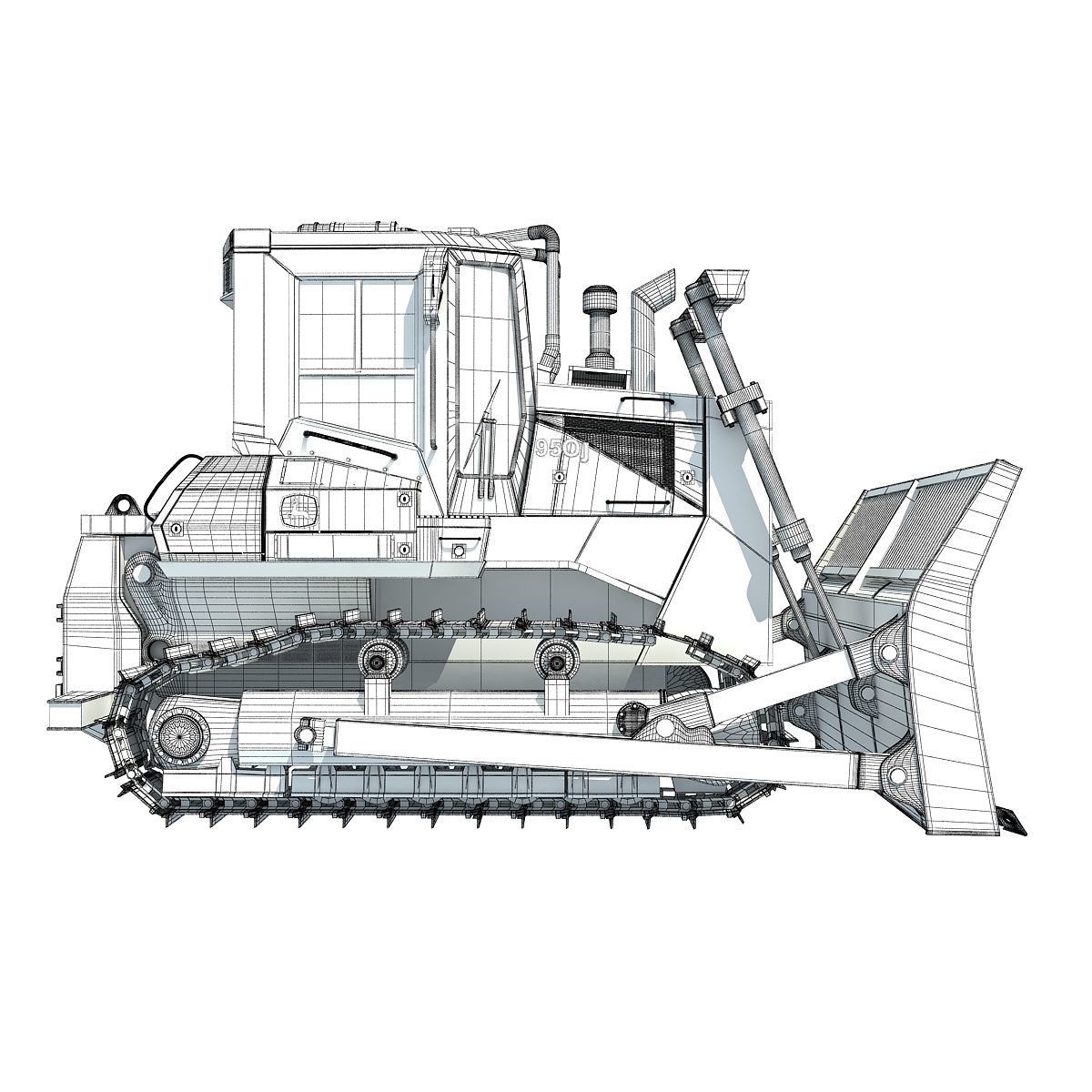 Yellow John Deere Waste Handler 3D model | CGTrader