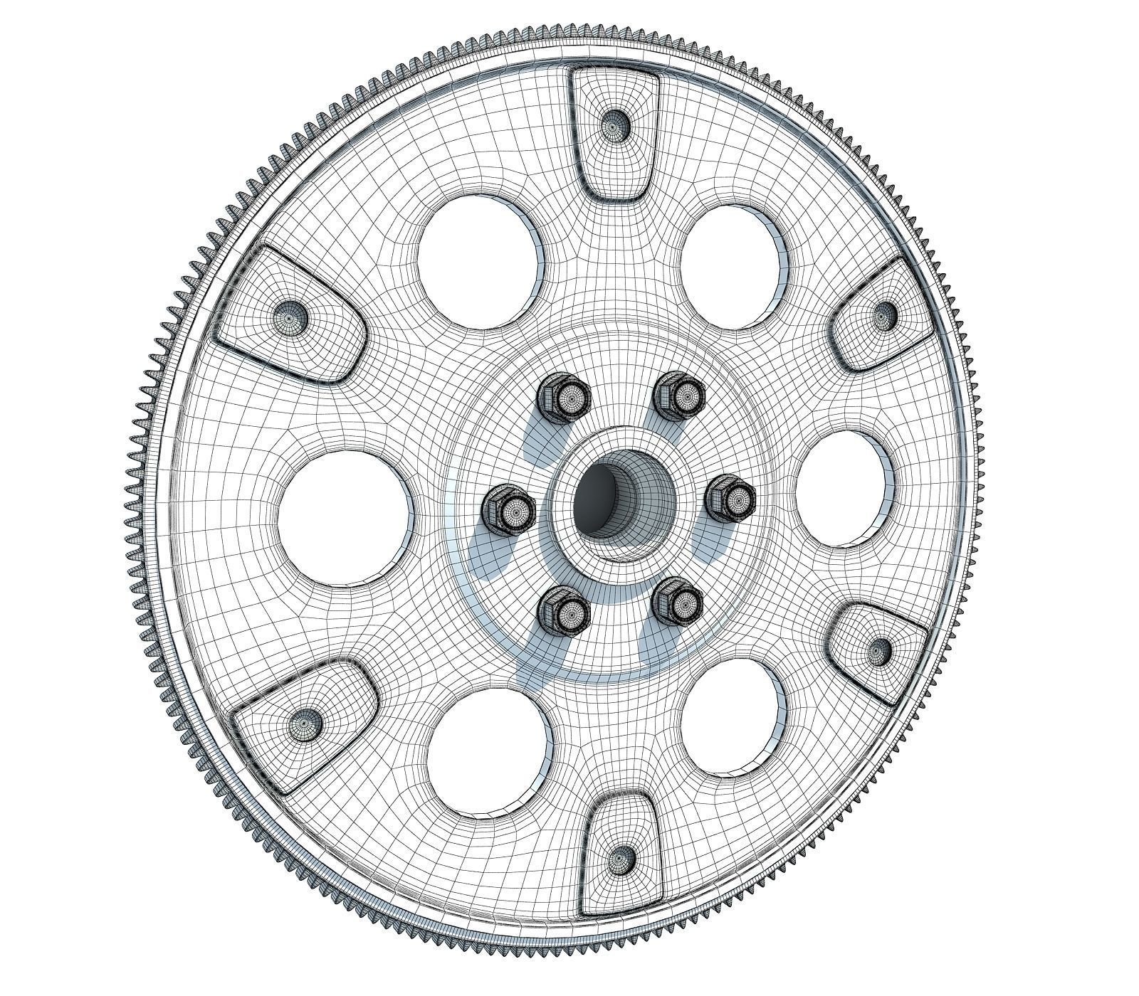 Engine Flywheel 2 3D model | CGTrader