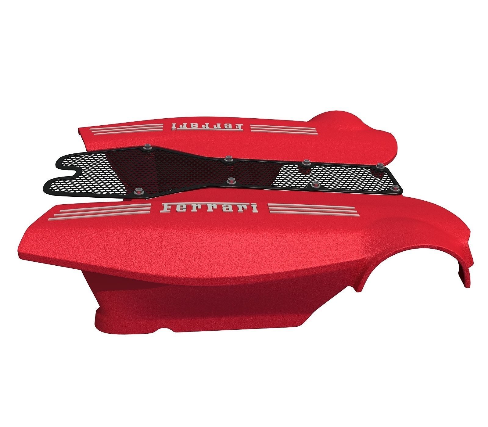 Red Engine Cover 022 3D model | CGTrader