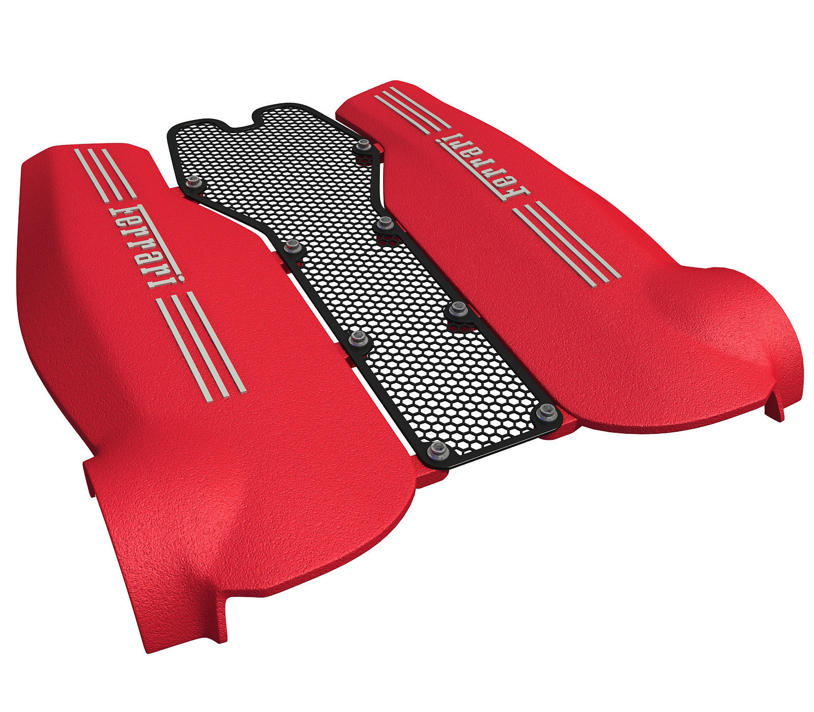 Red Engine Cover 022 3D model | CGTrader