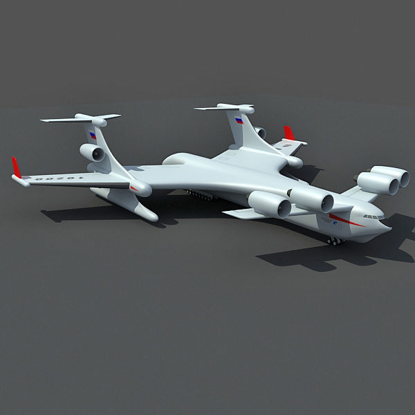 Super-heavy Amphibian Cargo Aircraft 3D model | CGTrader