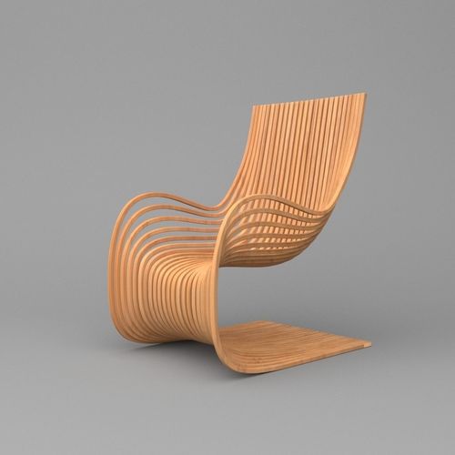 Wooden Parametric Chair 3D model | CGTrader