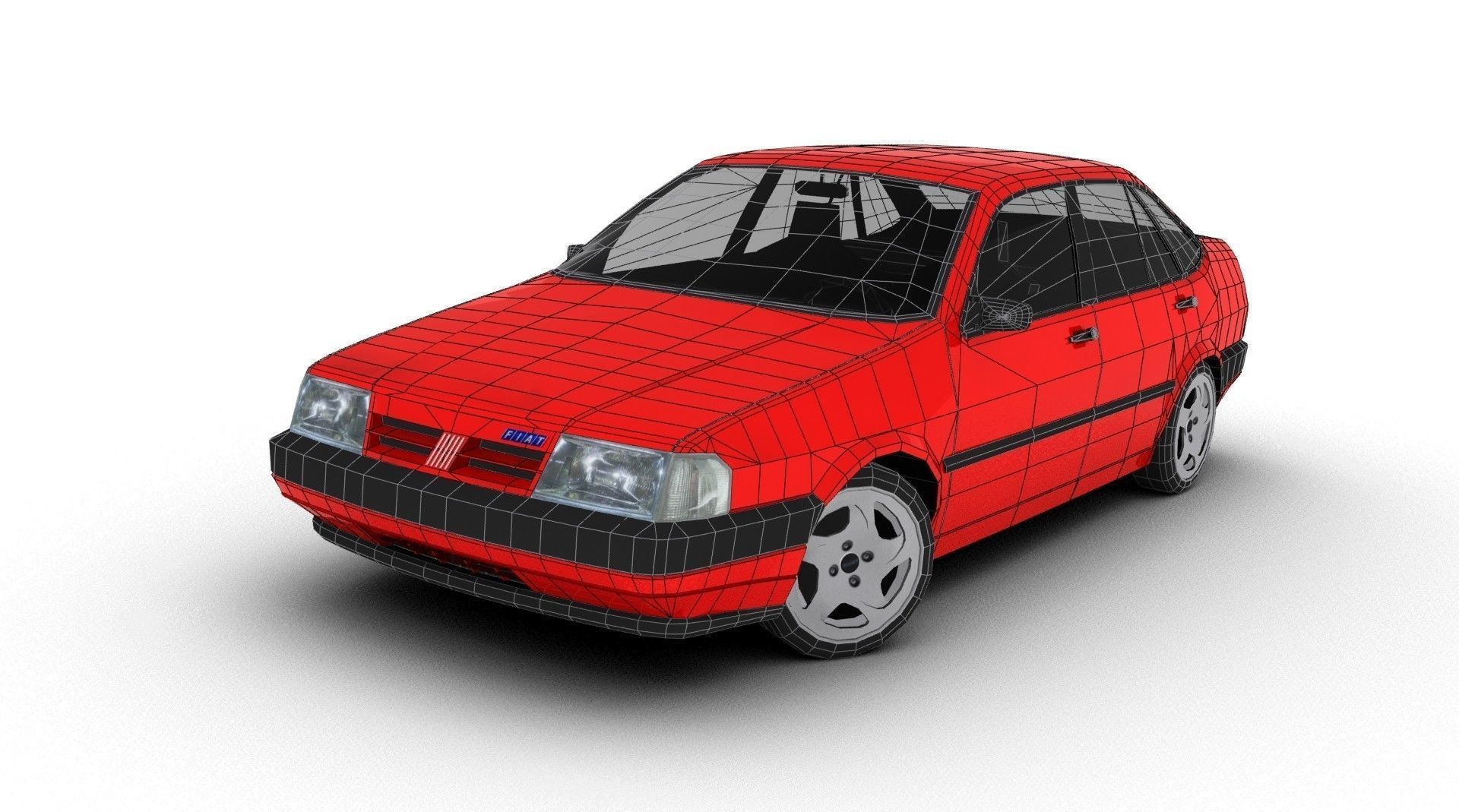 Fiat Tempra 1992 Low Poly Model 3D model | CGTrader