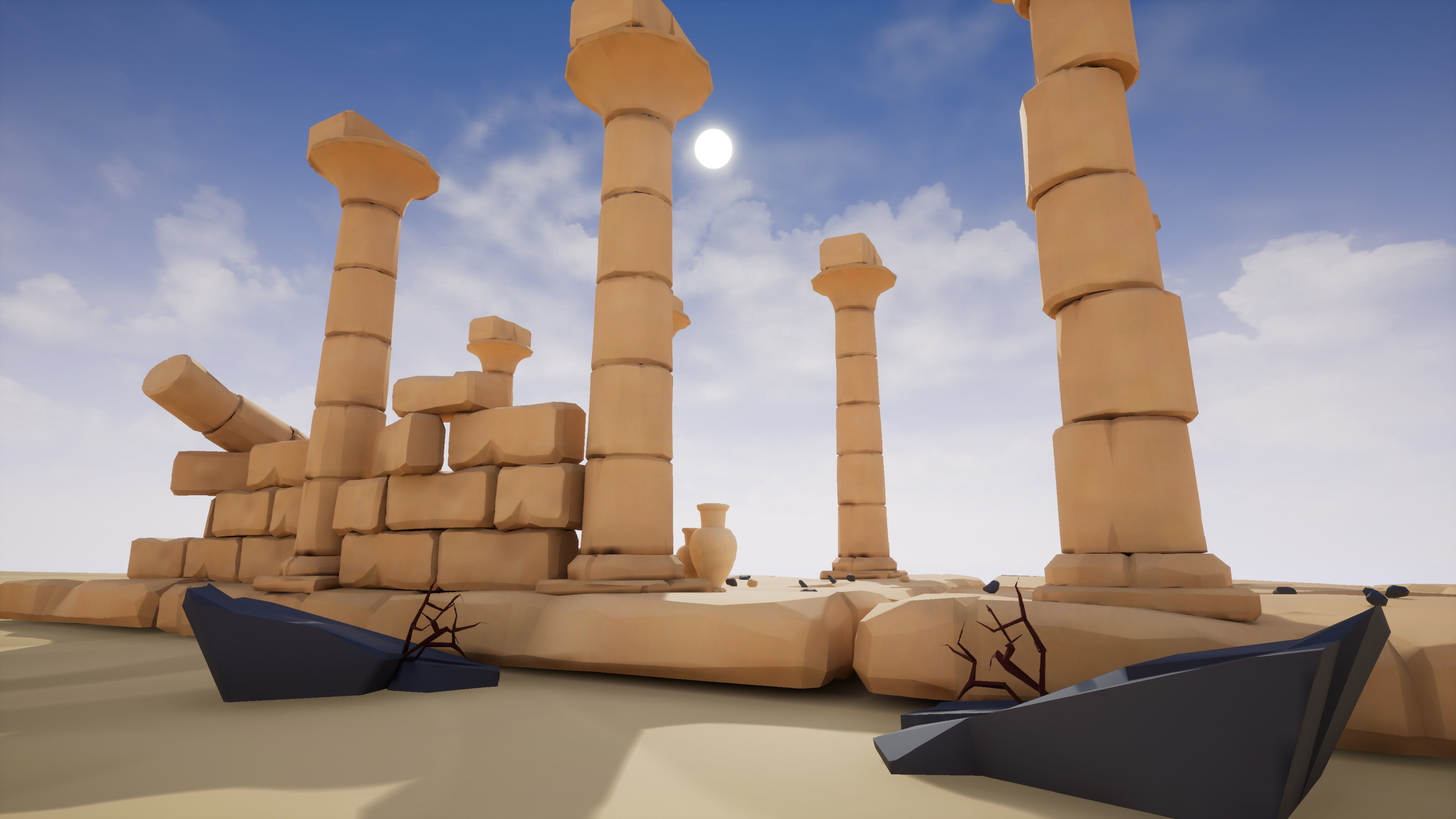 3D model Low Poly Desert scene Pack VR / AR / low-poly | CGTrader