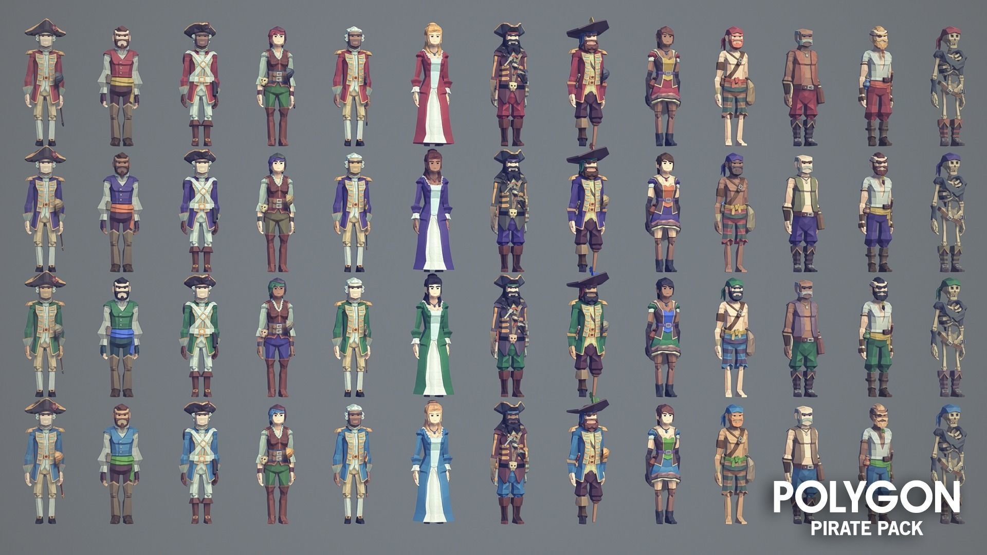 3D model POLYGON - Pirate Pack VR / AR / low-poly | CGTrader