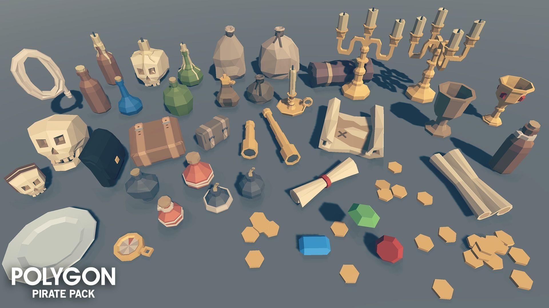 3D model POLYGON - Pirate Pack VR / AR / low-poly | CGTrader