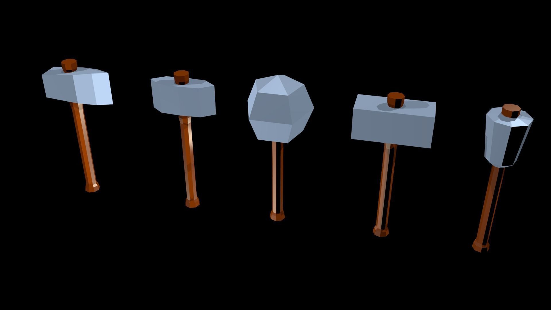 3D model Truncheons VR / AR / low-poly | CGTrader