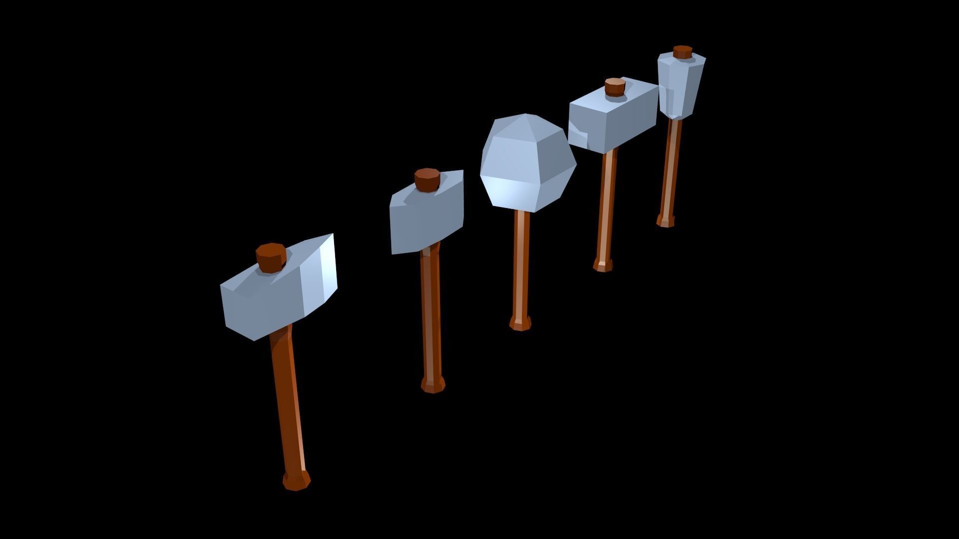 3D model Truncheons VR / AR / low-poly | CGTrader