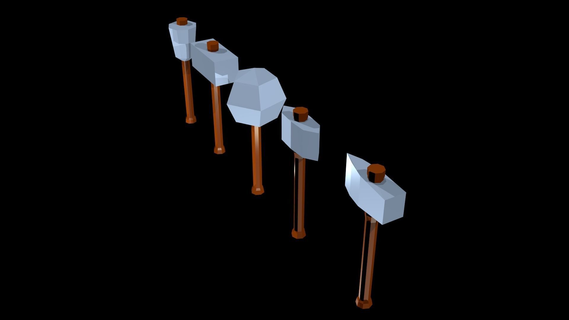 3D model Truncheons VR / AR / low-poly | CGTrader
