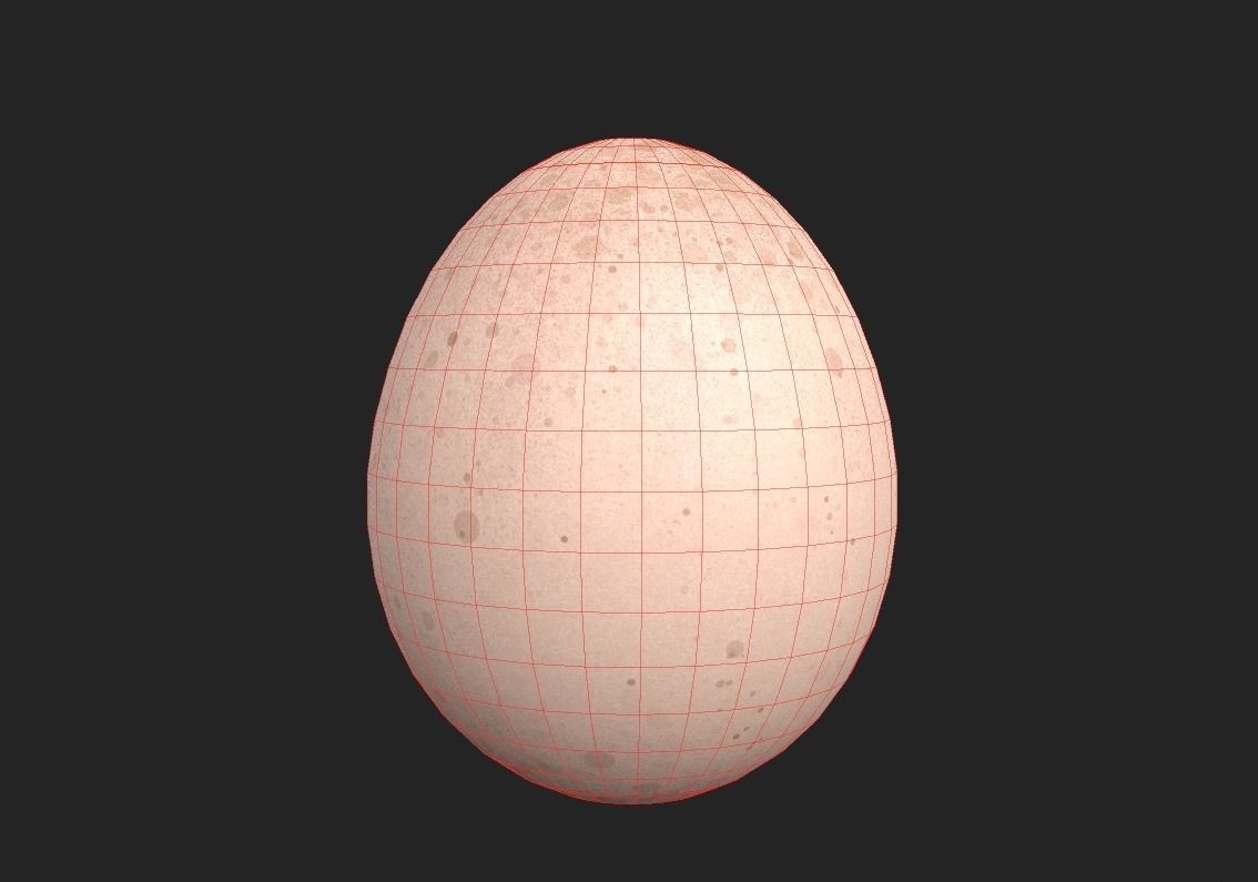 3D model Egg - Three Texture Options VR / AR / low-poly | CGTrader