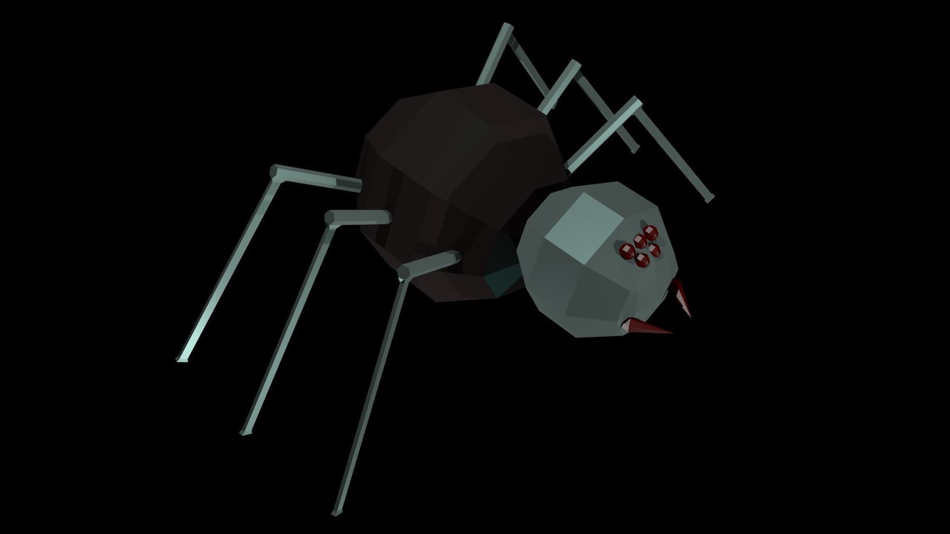 3D model Low polygon spider VR / AR / low-poly | CGTrader