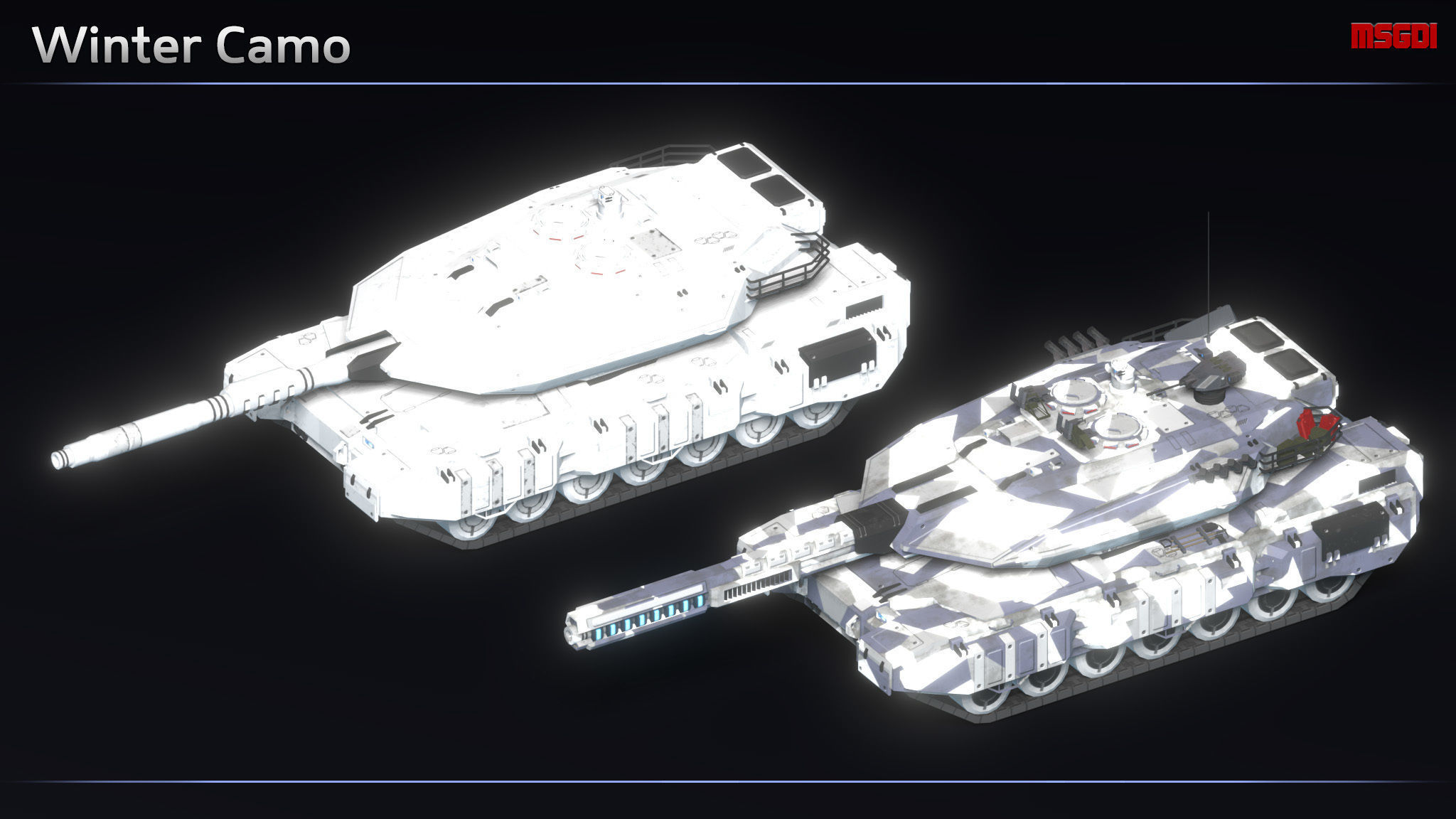 3D model Scifi Leopard 3 MBT VR / AR / low-poly | CGTrader