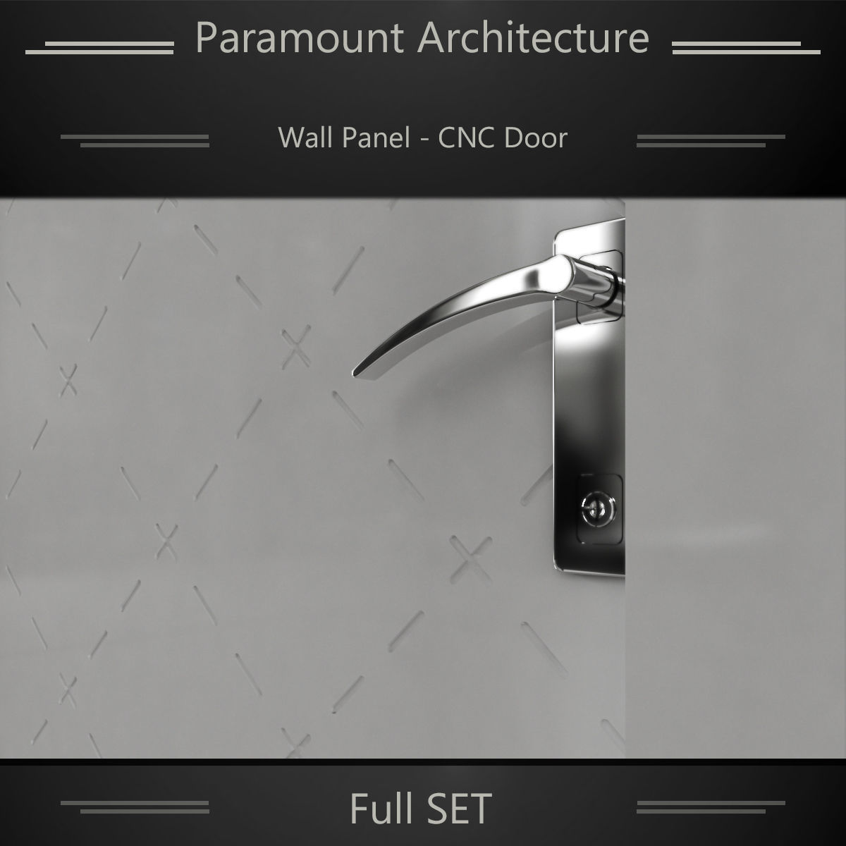 Interior design Wall panel model CNC Door 3D model | CGTrader