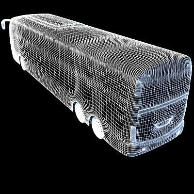 Galaxy Color Splash Bus 3D model | CGTrader