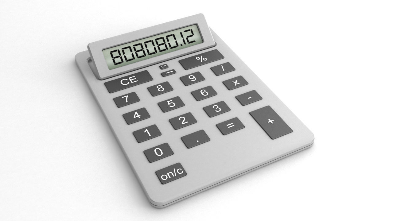 High quality basic calculator 3D model 3D model | CGTrader