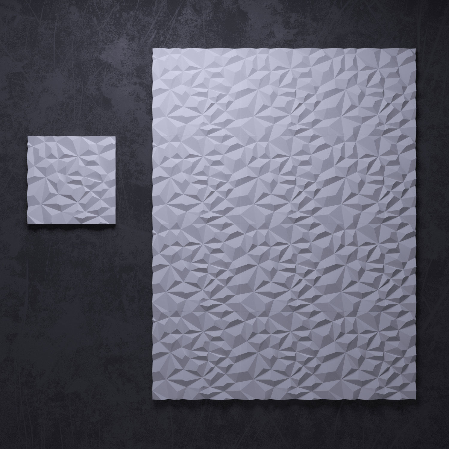 3D panels Wall Art 2 3D model | CGTrader