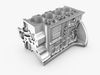 Generic 4-Cylinder Engine Block 3D model | CGTrader