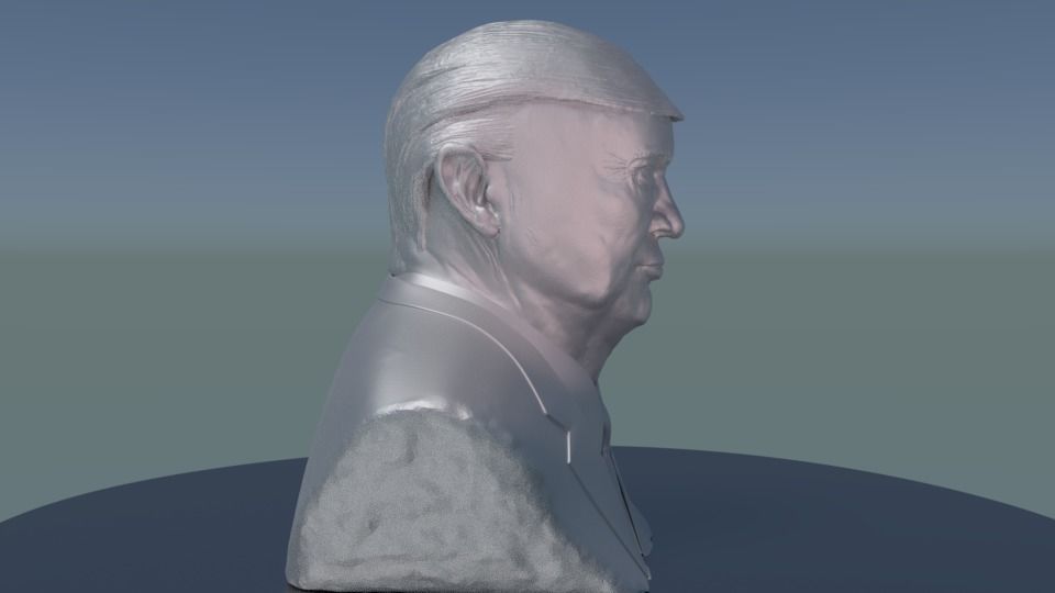 President Donald Trump bust 3D model 3D printable | CGTrader