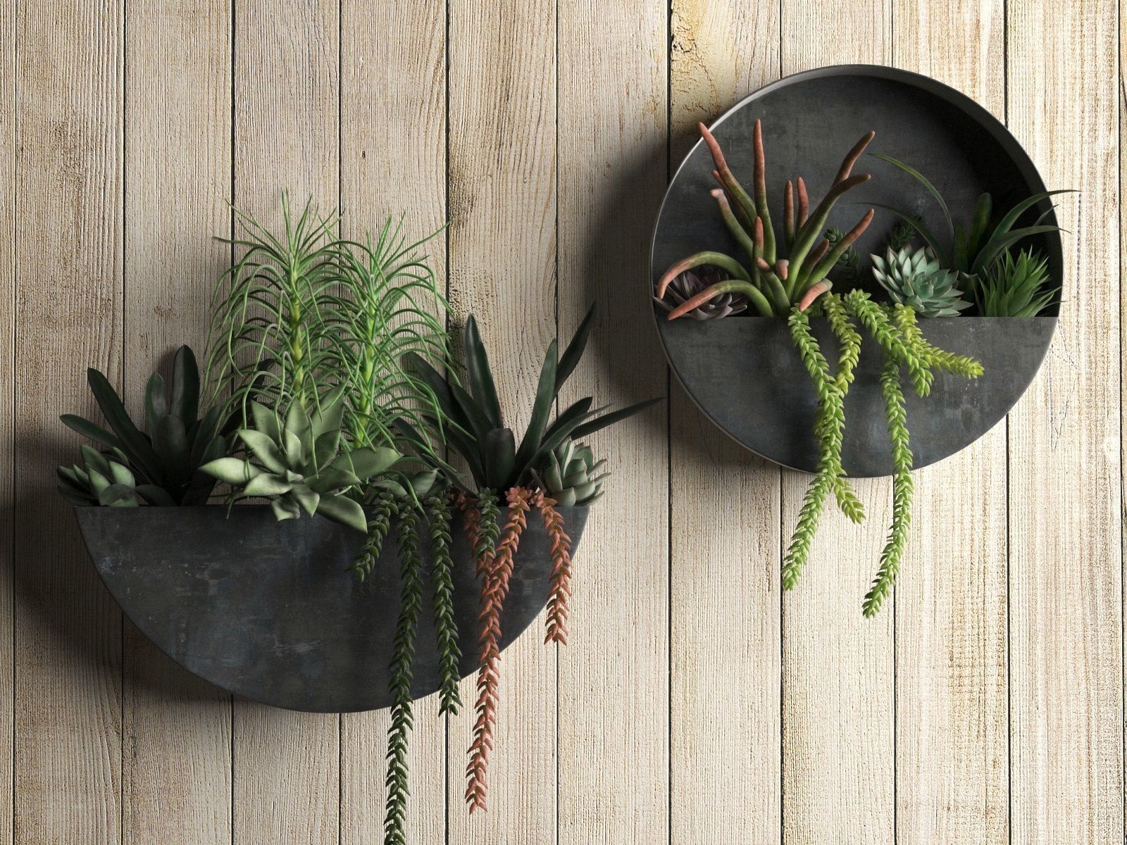 Orbea Zinc Wall Planters 3D model | CGTrader