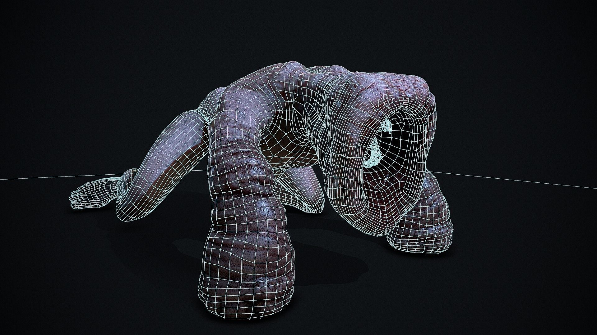 3D model horror monster ANIMATED AAA VR / AR / low-poly animated | CGTrader