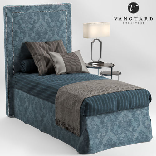 VANGUARD Furniture HILLARY single bed 3D model | CGTrader