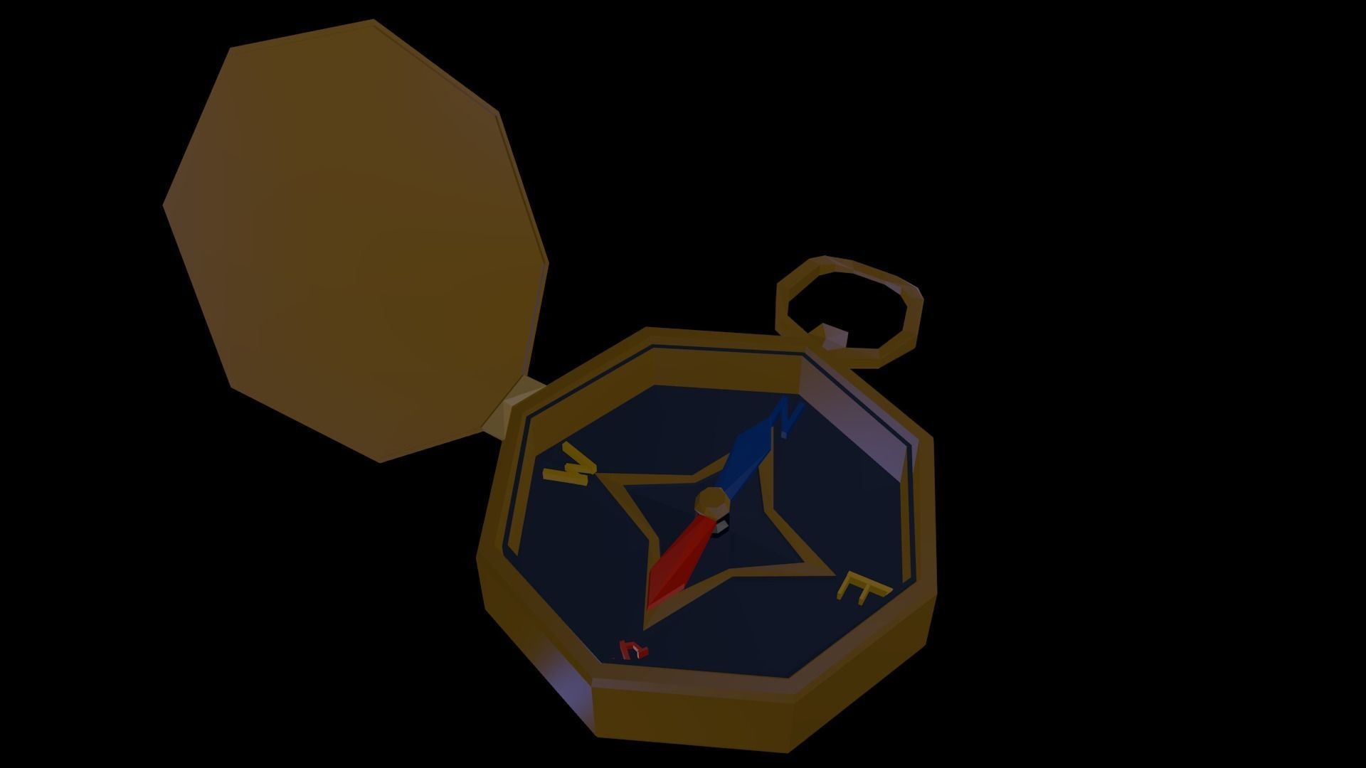 3D model Low poly compass VR / AR / low-poly | CGTrader