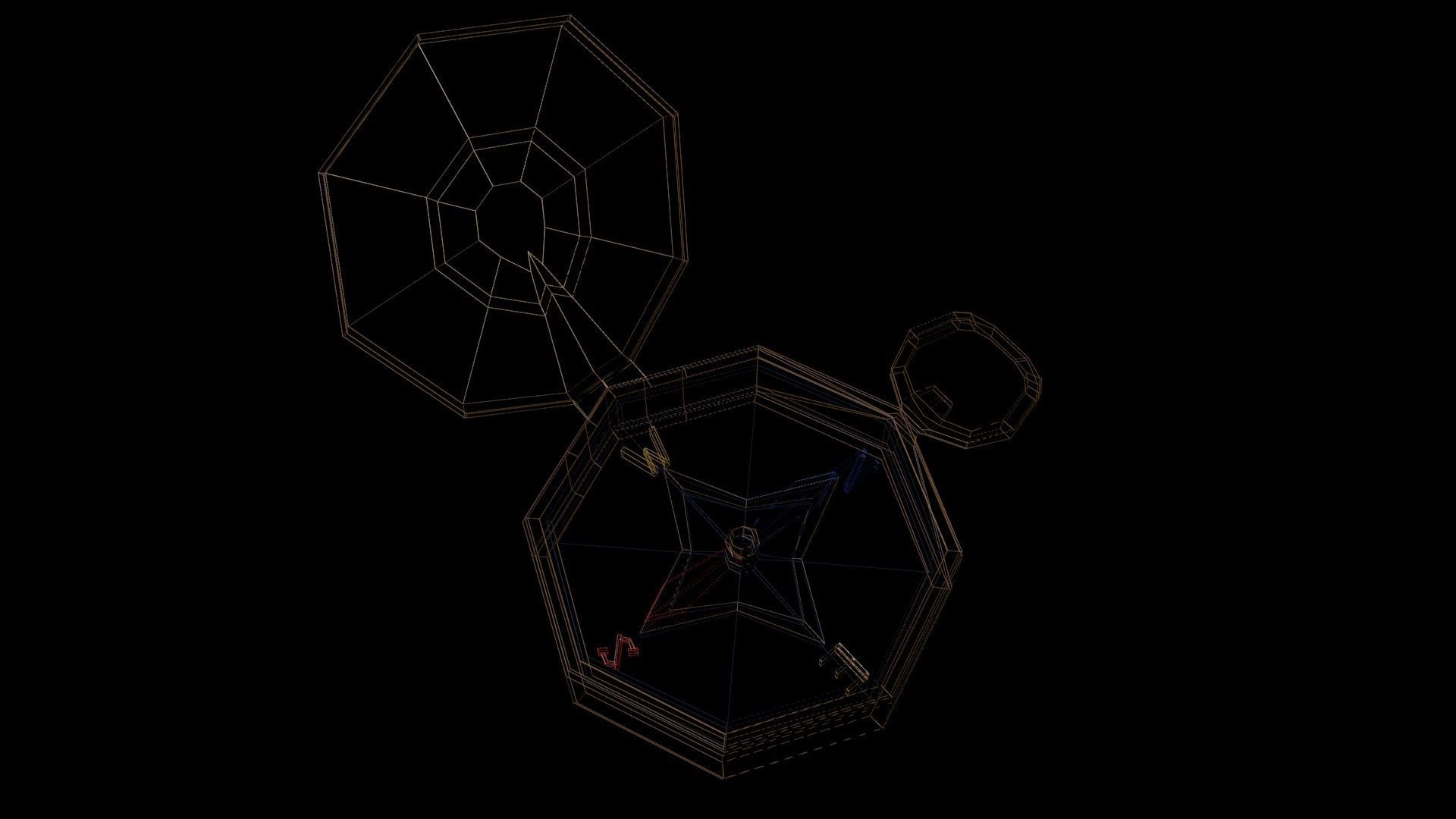 3D model Low poly compass VR / AR / low-poly | CGTrader