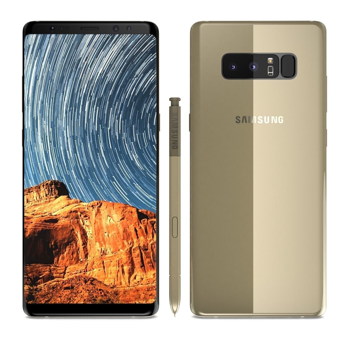 Samsung Galaxy Note 8 All Colors High Quality 3D model | CGTrader