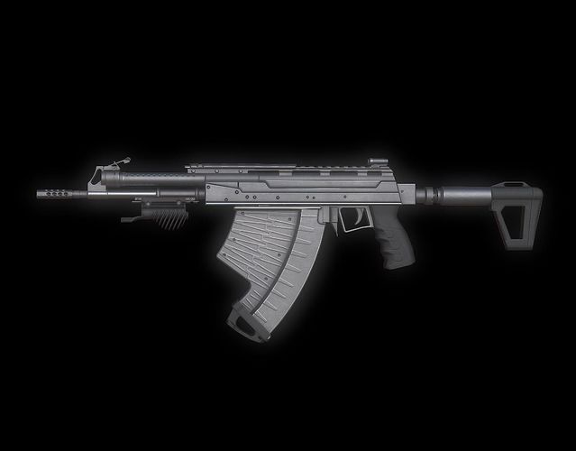 3D model APS Model rifle VR / AR / low-poly | CGTrader