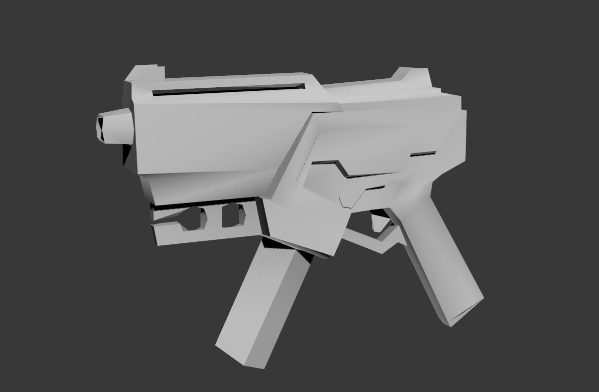 3D model Low Poly machine pistol VR / AR / low-poly | CGTrader