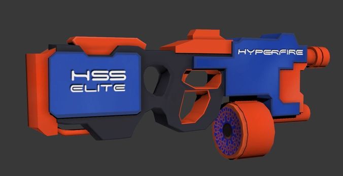 3D model Low Poly Hyperfire Gun VR / AR / low-poly | CGTrader