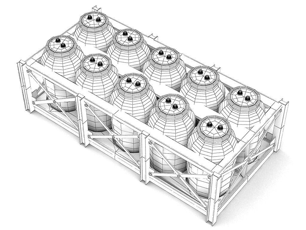 Acid Tanks - Ceramic 3D model | CGTrader