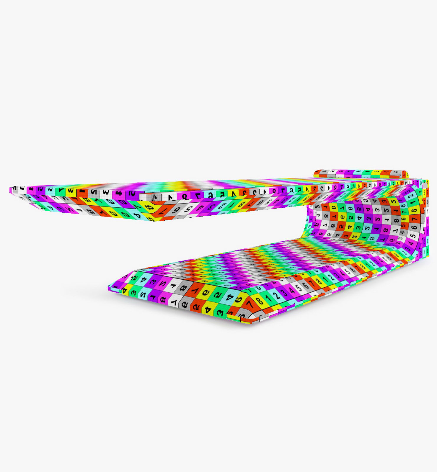 Square Hammam day-bed 3D model | CGTrader