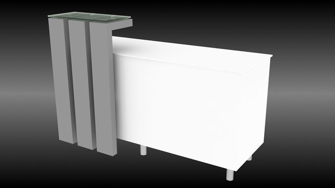infodesk table or bar free VR / AR / low-poly 3D model | CGTrader