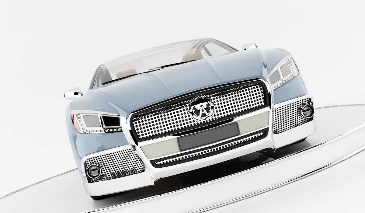 Gaz volga 2020 concept original 3D model | CGTrader