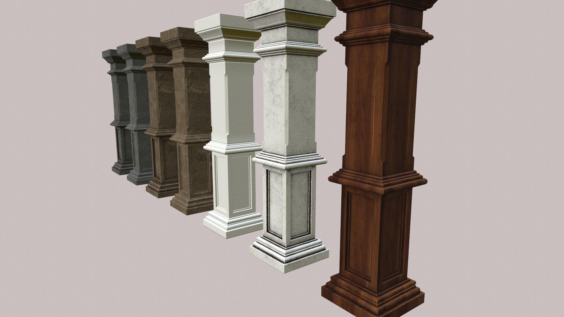 pillars VR AR low-poly 3D model free VR / AR / low-poly 3D model | CGTrader