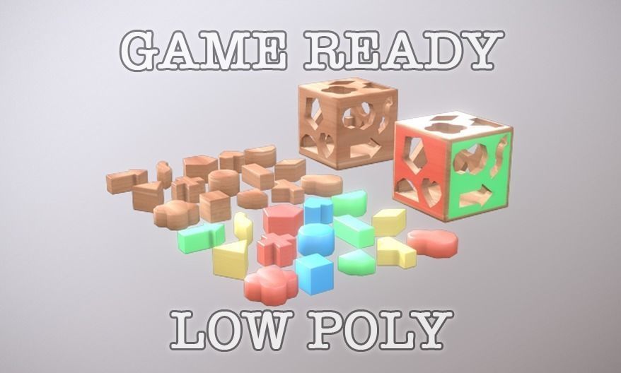 3D model Toy Block Box low poly game ready VR / AR / low-poly | CGTrader