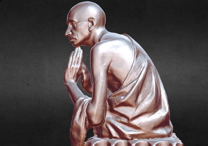 Mahatma Gandhi free 3D model 3D printable | CGTrader