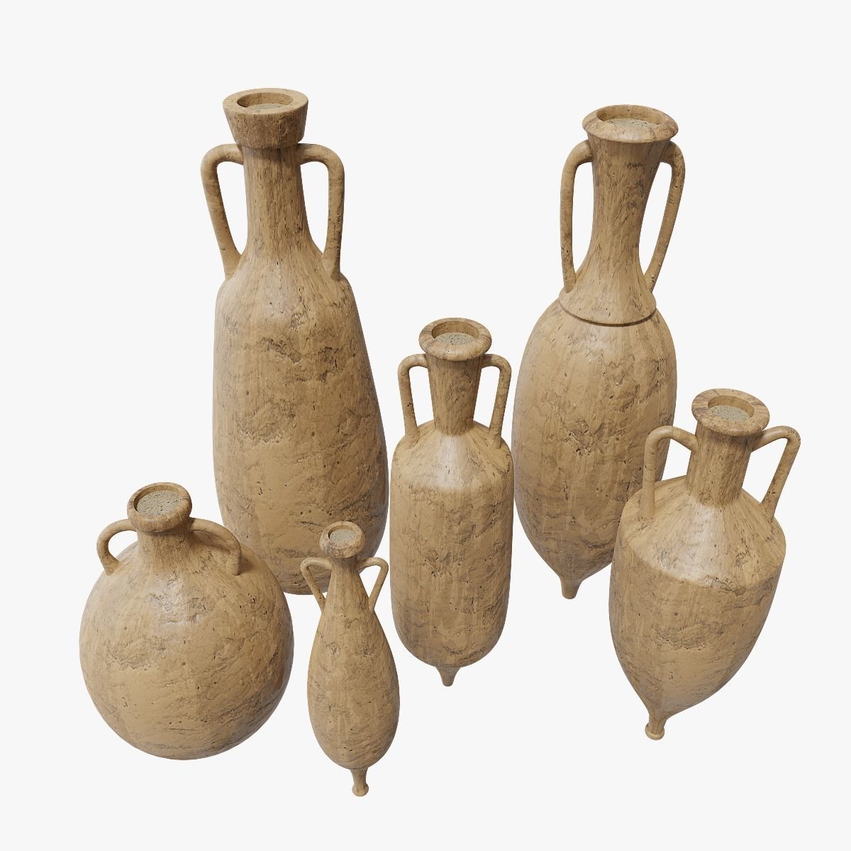 3D model Amphora Collection PBR VR / AR / low-poly | CGTrader
