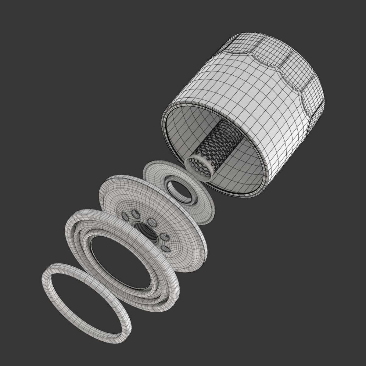 Oil Filter 3D model | CGTrader