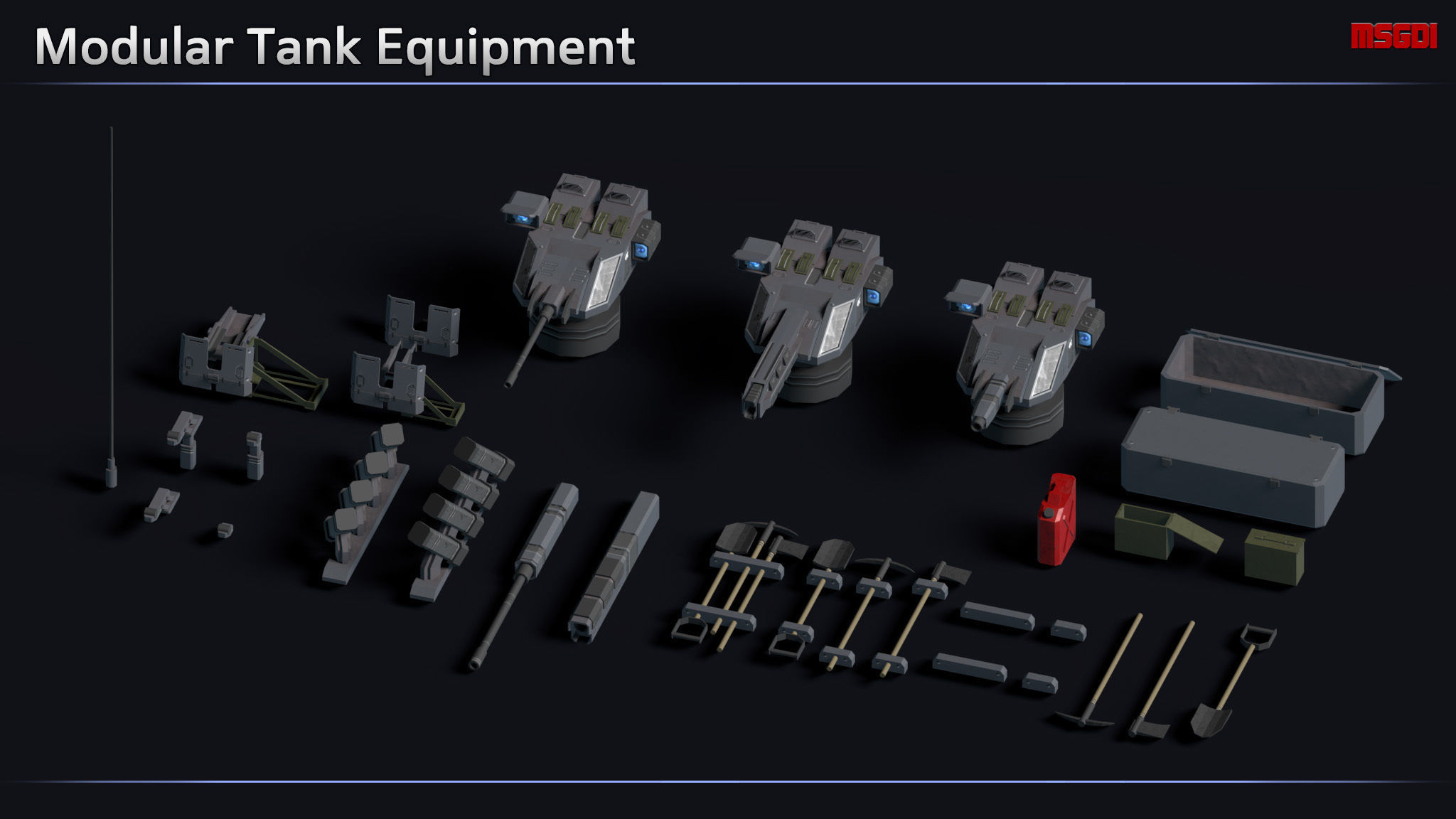3D model Scifi Thor Mobile Artillery VR / AR / low-poly | CGTrader