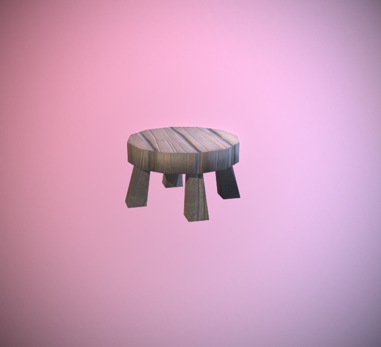 3D model Stool stylized low poly game ready VR / AR / low-poly | CGTrader