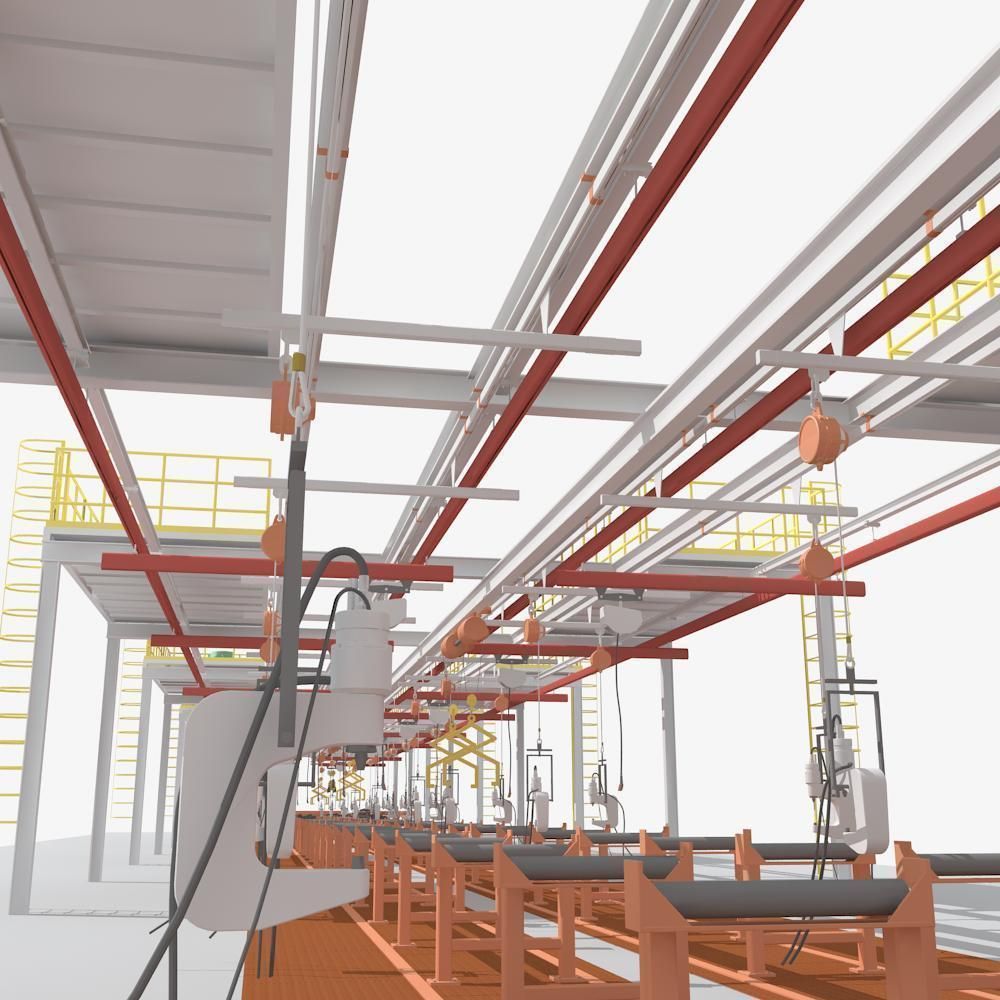 Production line Equipment 3D model | CGTrader