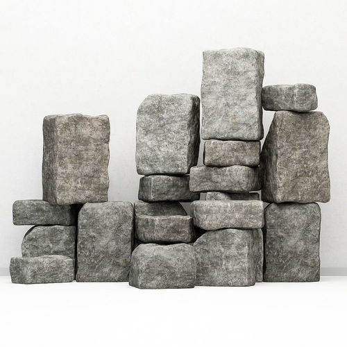Stone rock collection n5 3D model | CGTrader