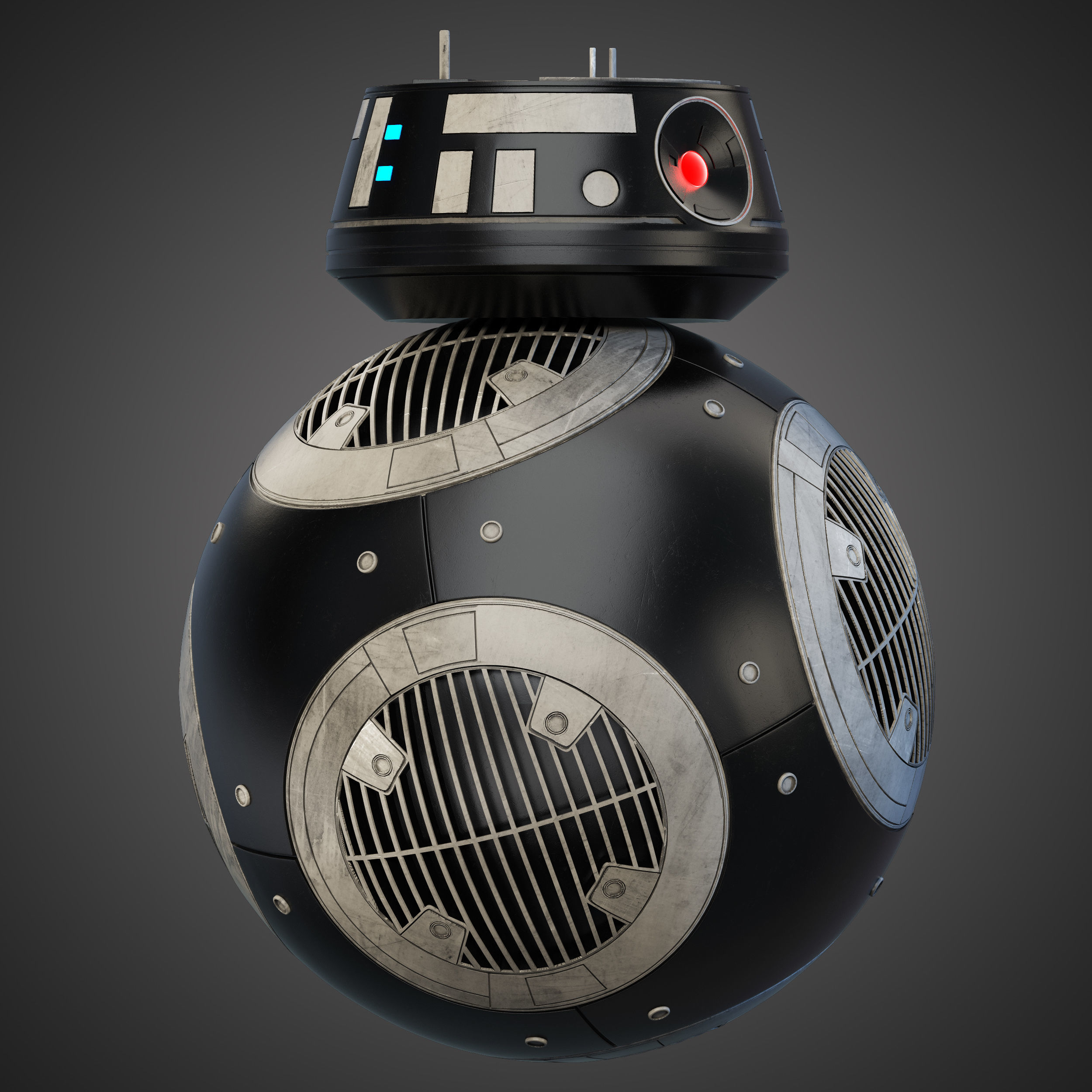 BB-9E Star Wars droid 3D model | CGTrader