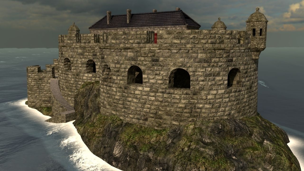 Coastal defense fort 3D model | CGTrader