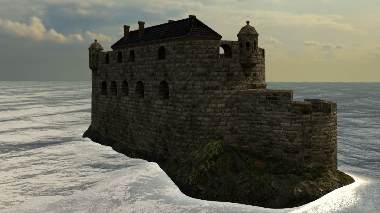 Coastal defense fort 3D model | CGTrader