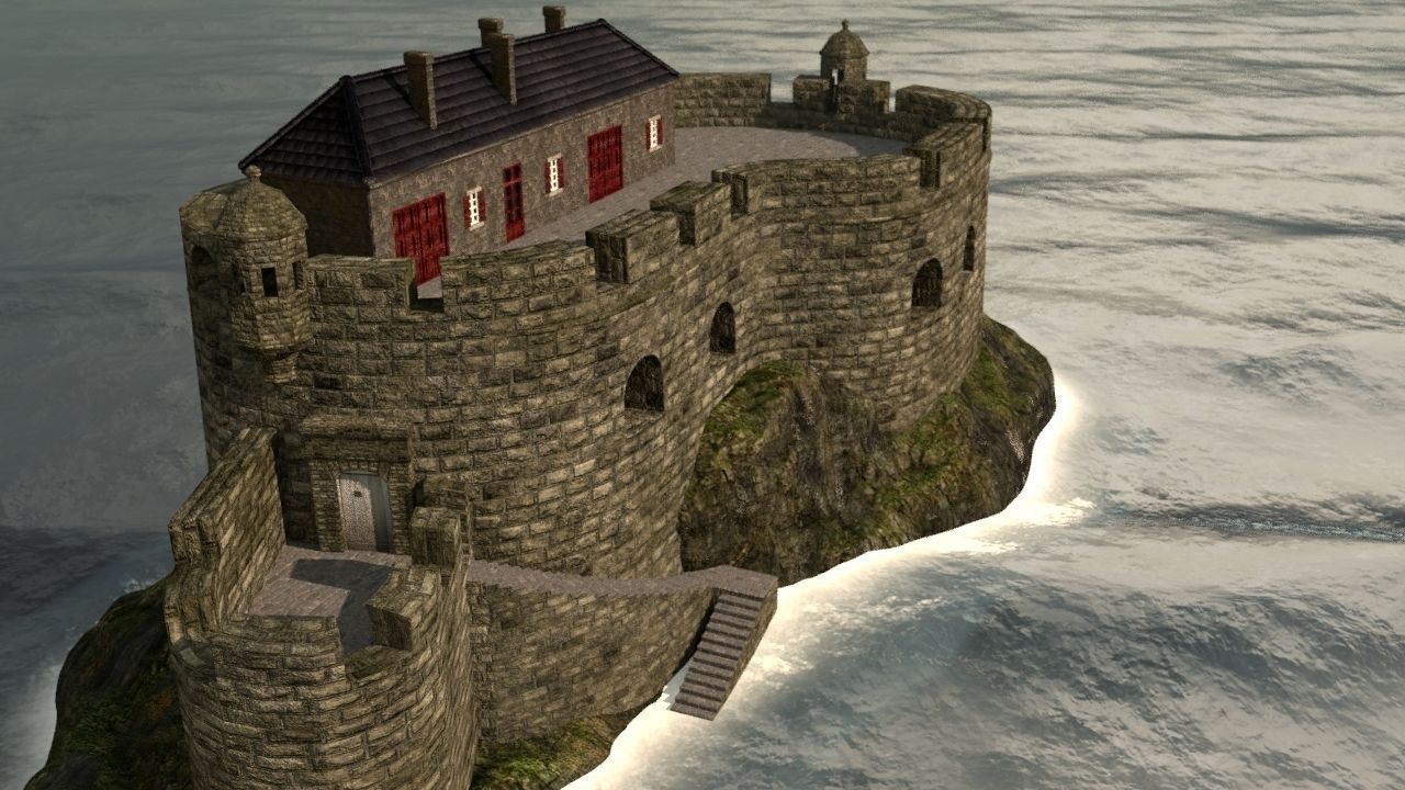 Coastal defense fort 3D model | CGTrader