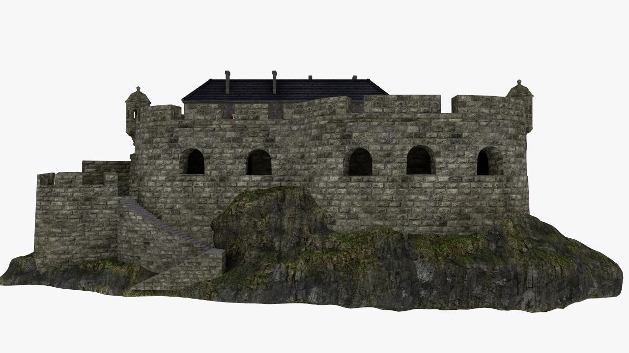 Coastal defense fort 3D model | CGTrader